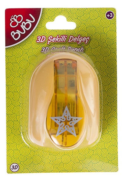 Bu-Bu Şekilli 3D Delgeç Yıldız BUBU-DE0018