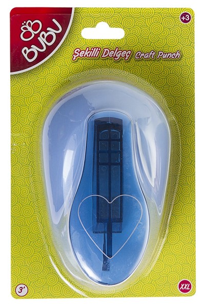 Bu-Bu Şekilli Eva Ve Kağıt Delgeç Kalp 3 Xxl BUBU-DE0013