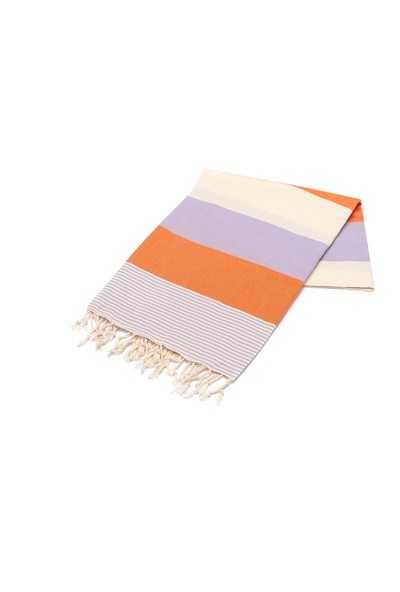 Eponj Home Hm Peştemal Amerikan Turuncu-Lila Eponj Home Hm Peştemal Amerikan Turuncu-Lila