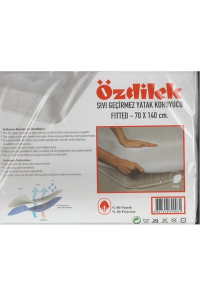 Sıvı Geçirmez Fitted Alez 160 x 200 cm
