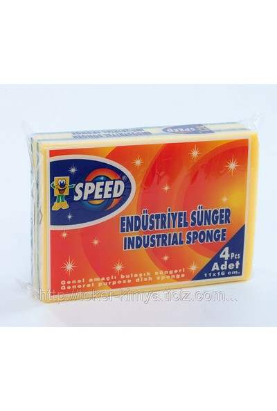 Endüstriyel Bulaşık Süngeri Endüstriyel Bulaşık Süngeri Büyük 4 Lü Paket