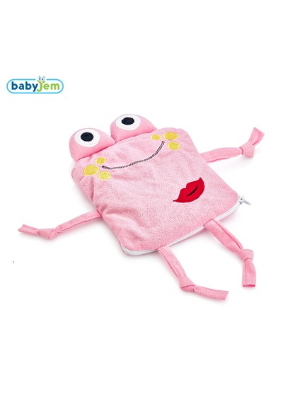 Babyjem Kiraz Çekirdekli Kurbağa Yastık Pembe