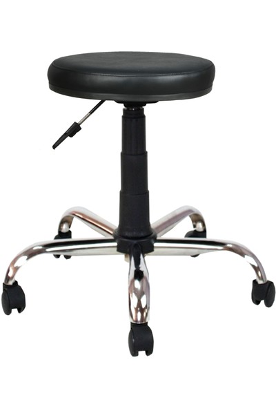 Bürocci Metal Ayaklı Tabure-Siyah-2999D0101