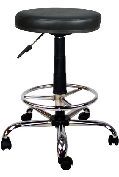 Bürocci Metal Ayaklı Yüksek Tabure-Siyah-2999T0101