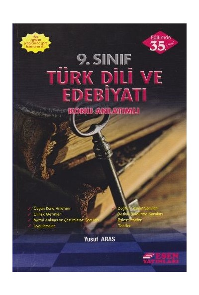 Esen Yayınları 9. Sınıf Türk Dili ve Edebiyatı Konu Anlatımlı - Yusuf Aras