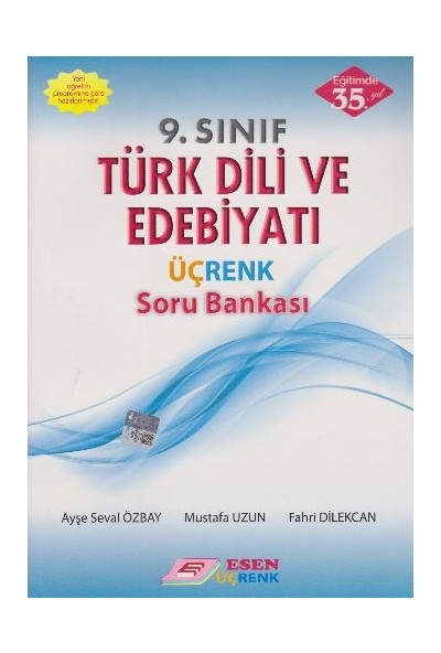 Esen Üçrenk Yayınları 9. Sınıf Türk Dili Ve Edebiyatı Soru Bankası