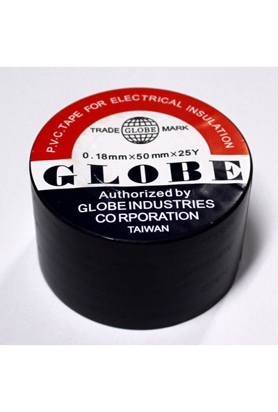 Globe Orjinal Siyah 50mm x 25m İzole Bant 6060031