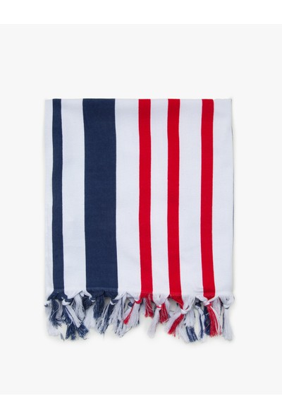 Koton Kadın Çizgili Havlu Kırmızı