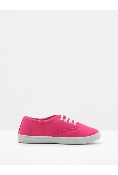 Koton Kids Kız Çocuk Bağcıklı Spor Ayakkabı Fuşya
