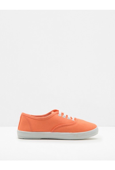 Koton Kids Kız Çocuk Bağcıklı Spor Ayakkabı Somon
