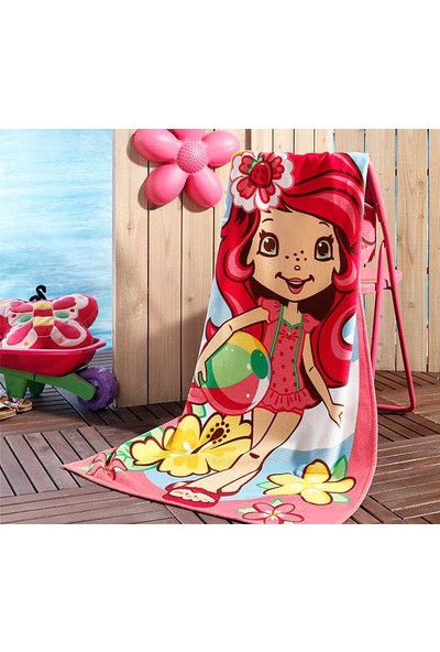 Taç Plaj Havlusu Strawberry Shortcake Summer 75*150 Taç Plaj Havlusu Strawberry Shortcake Summer 75*150