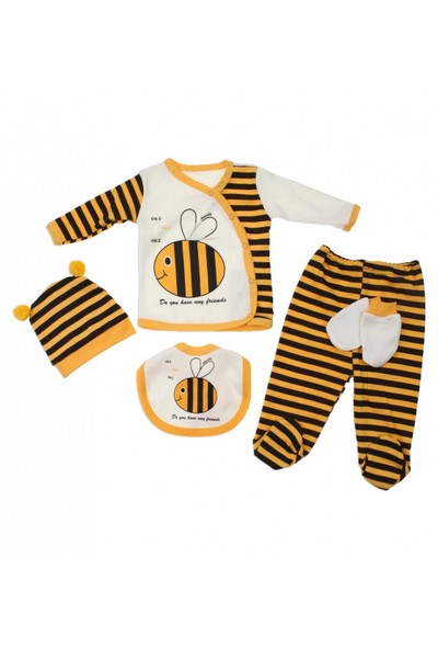 Bebek Arılı 5 li Zıbın Set