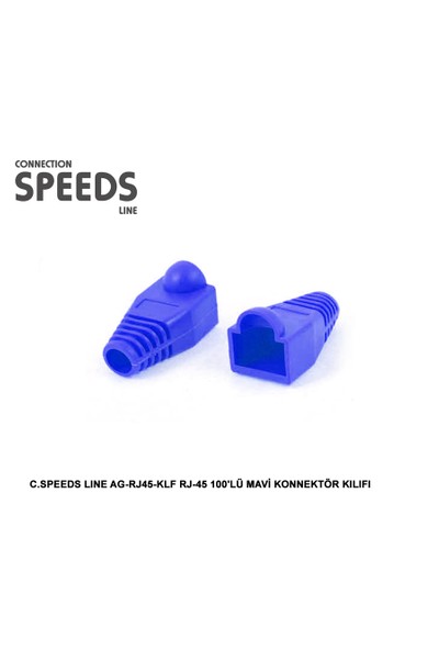 C.Speeds Lıne Ag-Rj45-Klf Rj-45 100Lü Mavi Konnektör Kılıfı