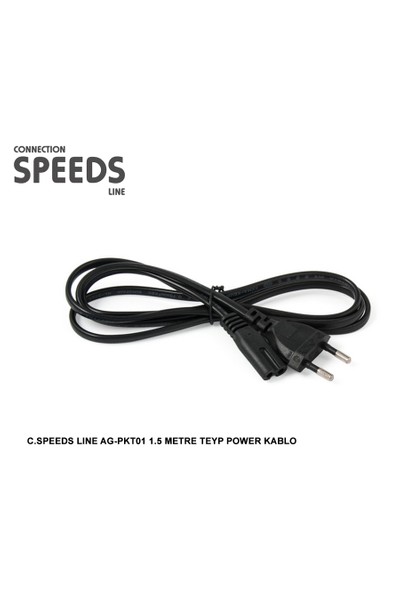 C.Speeds Lıne Ag-Pkt01 1.5 Metre Teyp Power Kablo C.Speeds Lıne Ag-Pkt01 1.5 Metre Teyp Power Kablo