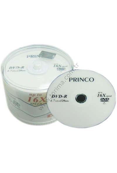 Princo Dvd-R 4.7 Gb Cace Box (1 Paket) Princo Dvd-R 4.7 Gb Cace Box (1 Paket)
