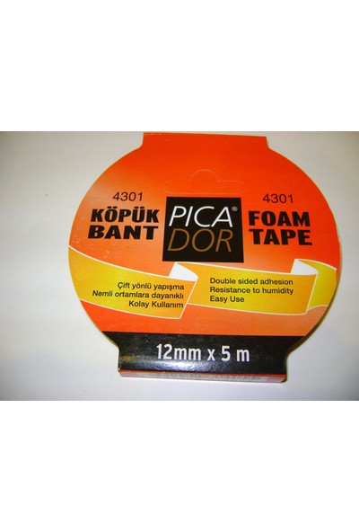 Çift Taraflı Bant Köpük 12Mm*5M Çift Taraflı Bant Köpük 12Mm*5M
