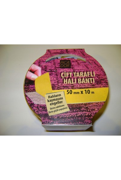 Çift Taraflı Bant İnce Halı Kaydırmaz 50Mm*10M Çift Taraflı Bant İnce Halı Kaydırmaz 50Mm*10M