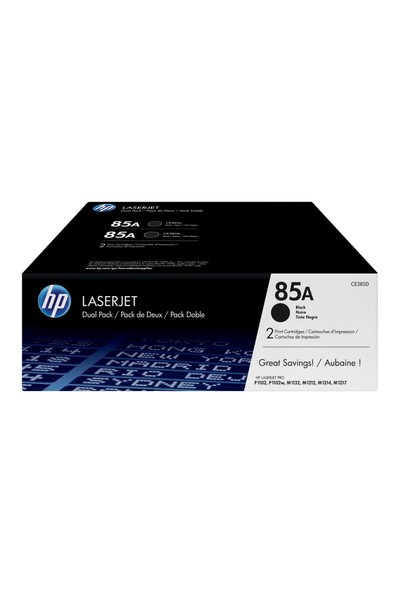 Hp CE285AD / P1102 / M1212 / M1132 Orijinal İkili Avantaj Paketi Hp CE285AD / P1102 / M1212 / M1132 Orijinal İkili Avantaj Paketi