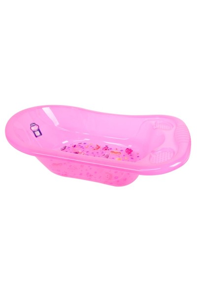 Sevi Bebe Yeni Giderli Şeffaf Desenli Küvet Şeffaf Pembe Sevi Bebe Yeni Giderli Şeffaf Desenli Küvet Şeffaf Pembe