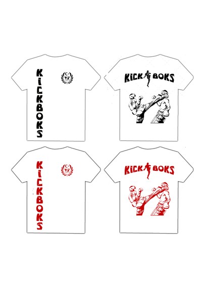 Cyclone Tişört Baskılı Kıck Boks Cyclone Tişört Baskılı Kıck Boks