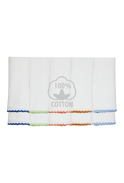 Sevi Bebe 10'Lu Penye Bebek Mendili Mavi Sevi Bebe 10'Lu Penye Bebek Mendili Mavi