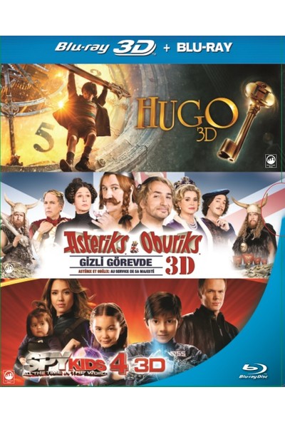 3D Box Set (Hugo - Asteriks Oburiks Gizli Görevde - Spy Kids 4)