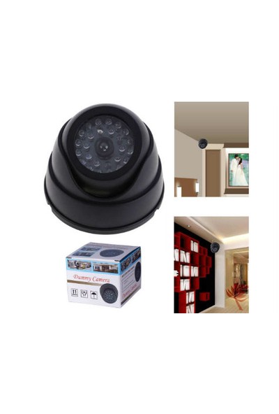 Toptancı Kapında 360 Derece Oynar Başlıklı Ledli Sahte Dome Kamera Toptancı Kapında 360 Derece Oynar Başlıklı Ledli Sahte Dome Kamera