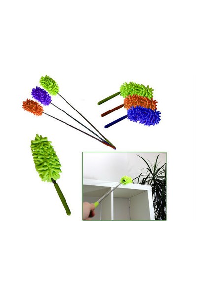 Toptancı Kapında Uzayabilen Mikrofiber Toz Alma Aparatı Toptancı Kapında Uzayabilen Mikrofiber Toz Alma Aparatı