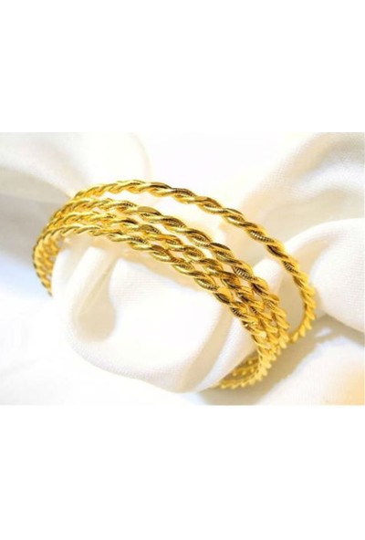 Toptancı Kapında Altın Kaplama İmitasyon Burma Bilezik - Küçük Toptancı Kapında Altın Kaplama İmitasyon Burma Bilezik - Küçük