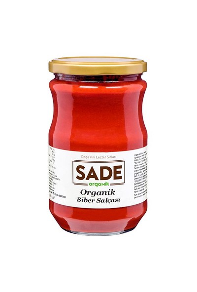Sade Organik Biber Salçası 650 gr