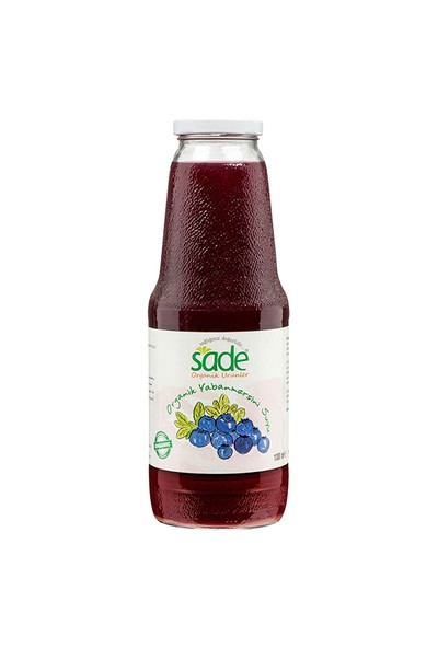 Sade Organik Yaban Mersini Suyu 1000 Gr Sade Organik Yaban Mersini Suyu 1000 Gr