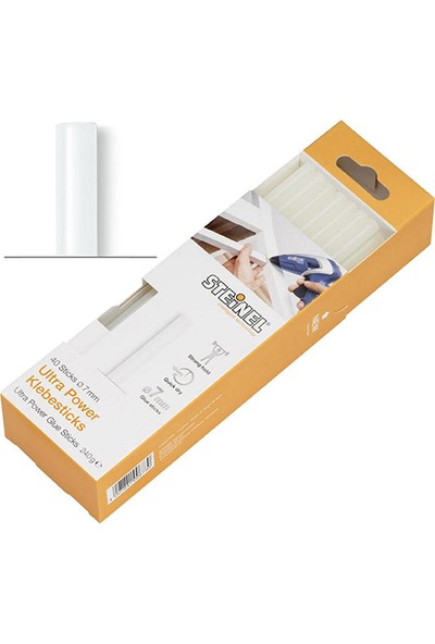 Steinel 006730 Ultra Güçlü 7mm Mum Silikon Çubuk 40 adet Steinel 006730 Ultra Güçlü 7mm Mum Silikon Çubuk 40 adet