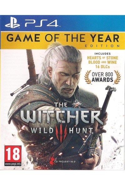 The Witcher 3: Wild Hunt - Game Of The Year Edition PS4 Oyun The Witcher 3: Wild Hunt - Game Of The Year Edition PS4 Oyun