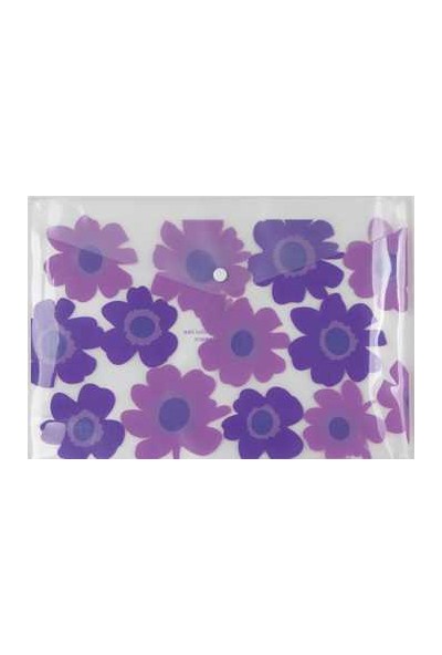 Comıx Çiçek Desenli Çıtçıtlı Dosya