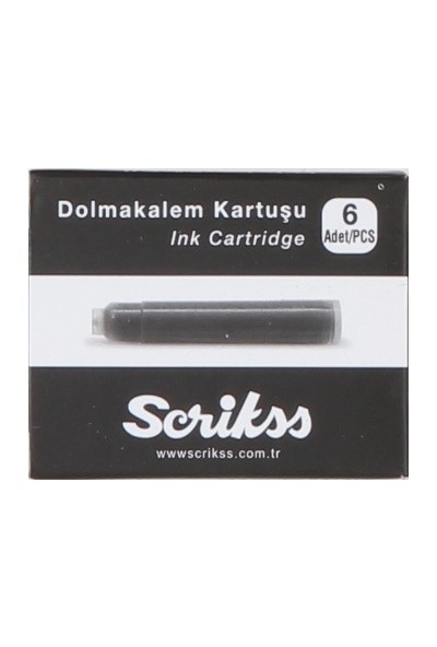 Scrikss Dolmakalem Kartuşu Siyah (Tek Kutu) Scrikss Dolmakalem Kartuşu Siyah (Tek Kutu)