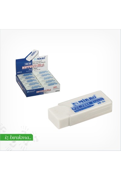 Mikro 2B 20 Beyaz Soft Silgi Mikro 2B 20 Beyaz Soft Silgi