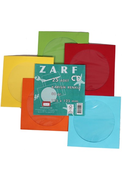 Yener 125X125 Mm 80Gr 25’Lik Fsc Kırmızı Cd Zarfı Yener 125X125 Mm 80Gr 25’Lik Fsc Kırmızı Cd Zarfı