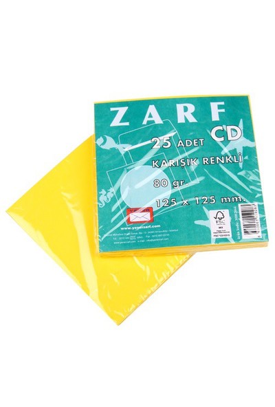 Yener Cd 125X125 Mm 80Gr Sarı 25 Lık Fsc Yener Cd 125X125 Mm 80Gr Sarı 25 Lık Fsc