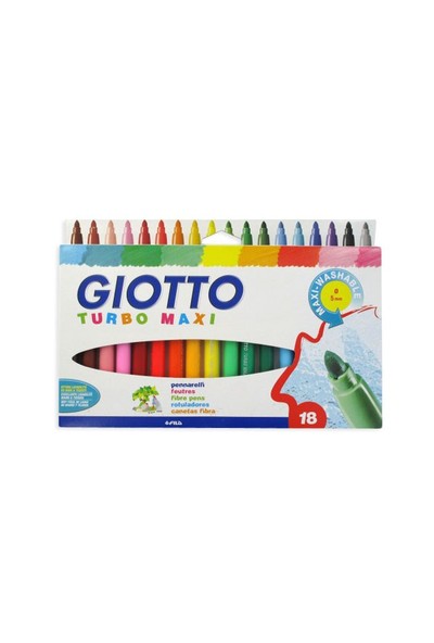 Giotto Keçeli Kalem Turbo Maxi 18 Lı 076300