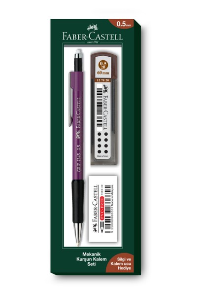 Faber-Castell Grip 1345 Versatil Okul Seti 0.5Mm + Min+ Silgi Hediye Faber-Castell Grip 1345 Versatil Okul Seti 0.5Mm + Min+ Silgi Hediye