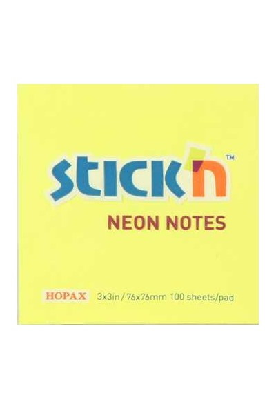 Hopax Neon Yapış. Not Kağıt Renkli 76*76 Mm. 100 Yp Sarı Hopax Neon Yapış. Not Kağıt Renkli 76*76 Mm. 100 Yp Sarı