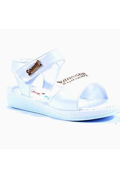 Canımbebe Günlük Çırtlı Önü Taşlı Kız Çocuk Sandalet