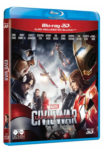 Captain America: Civil War (Kaptan Amerika: Kahramanların Savaşı) (Blu-Ray Disc)