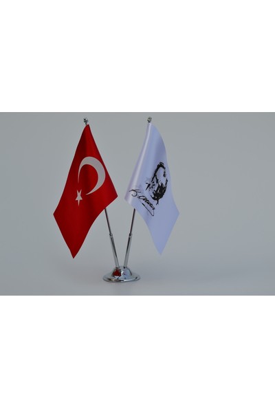 Bayrakal Türk Bayrağı ve Atatürk İmza Masa Bayrak Takımı Bayrakal Türk Bayrağı ve Atatürk İmza Masa Bayrak Takımı