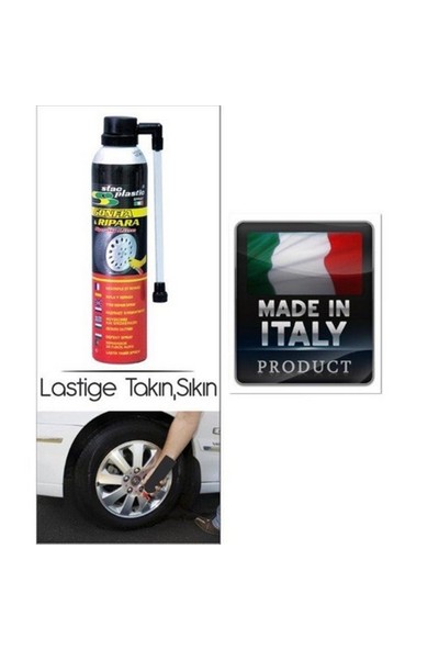 Lastik Tamir Spreyi 500Ml Stac Plastıc İtalyan Güvencesi Lastik Tamir Spreyi 500Ml Stac Plastıc İtalyan Güvencesi