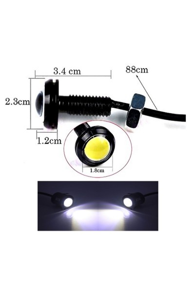 Kartal Gözü Takım Gündüz Farı Eagle Eye Led Beyaz
