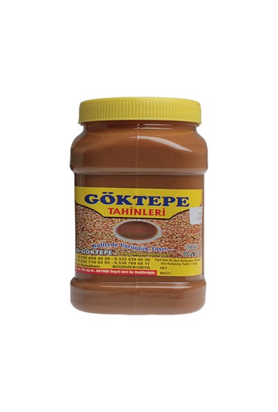 Göktepe Kepeksiz Bozkır Tahini Plastik Kutu 1 Kg Göktepe Kepeksiz Bozkır Tahini Plastik Kutu 1 Kg