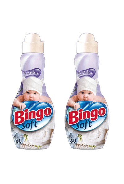 Bingo Soft Konsantre Yumuşatıcı Sensitive 1440 Ml x 2 Adet Bingo Soft Konsantre Yumuşatıcı Sensitive 1440 Ml x 2 Adet