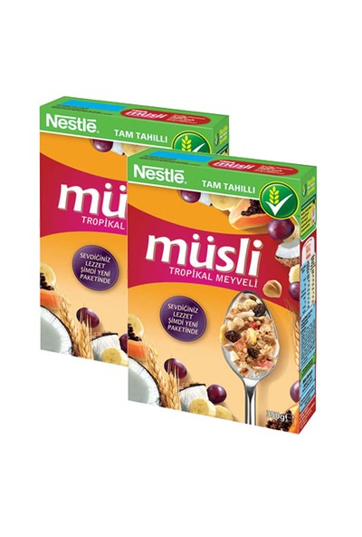 Nestle Tropikal Meyveli Müsli 350 Gr x 2 Adet Nestle Tropikal Meyveli Müsli 350 Gr x 2 Adet