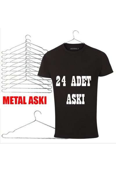 Metal Elbise Askısı Kıyafet Askısı 24lü Askı 6066